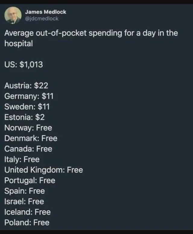 Healthcare Cost Disparity... - 9GAG