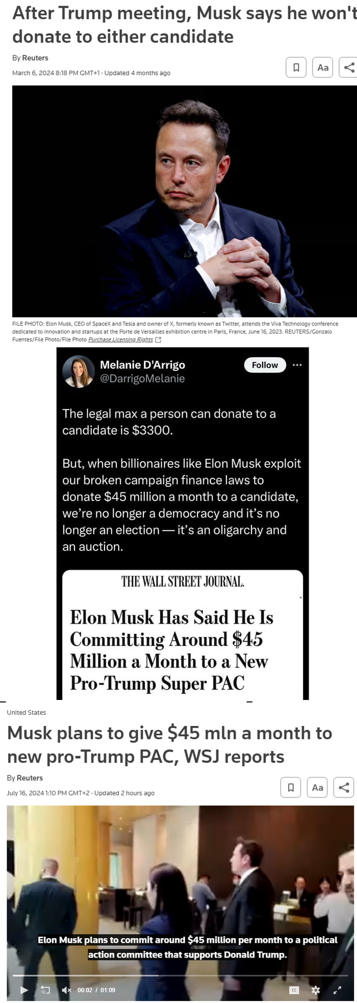 Elon lied. He is a partisan hack. - 9GAG