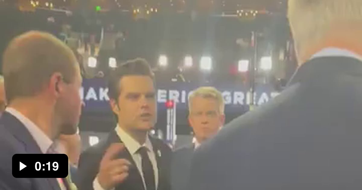 Matt Gaetz taunts Kevin McCarthy at the RNC - 9GAG