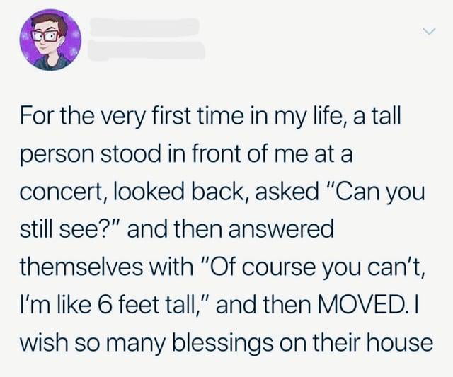Wholesome tall person - 9GAG