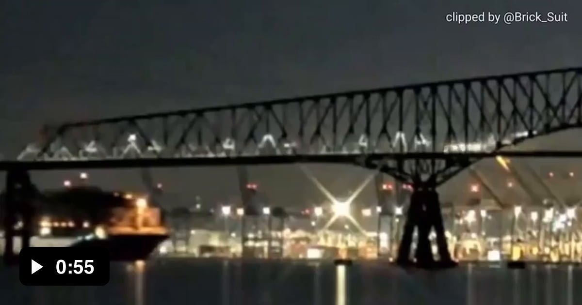 Cargo vessel Dali loses power and crashes into Francis Scott Key Bridge ...