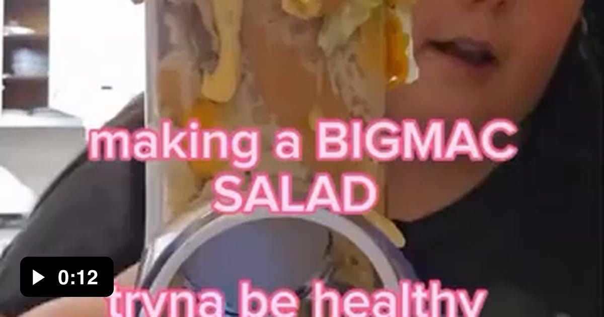 Beyond stupid. Making a salad from a big mac... - 9GAG