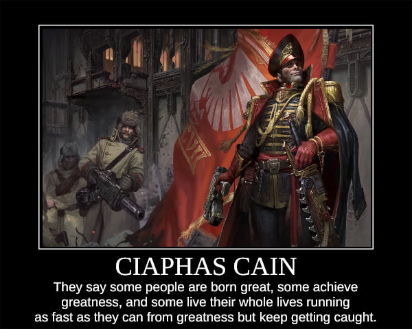 The valiant fraud, the cowardly savior, the most exalted of the lowly, Hero of the Imperium and ...