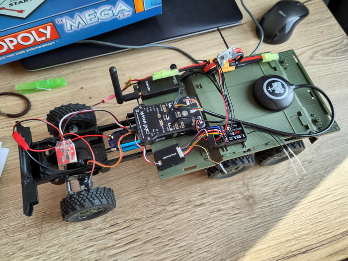 Turning an 6X6 RC truck into an autonomous rover using a pixhawk, this ...