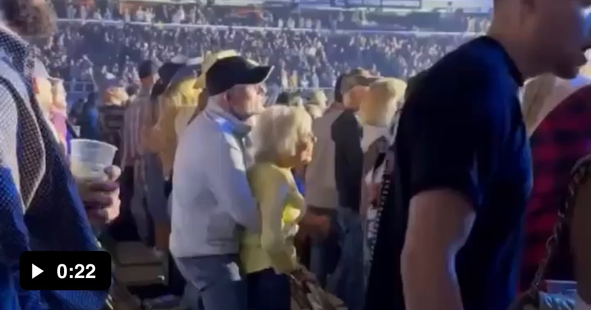 Love is this: Elderly Couple at a Concert - No phone, no nothing, just two lovebirds creating ...