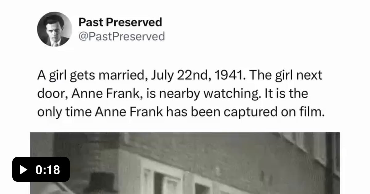 The only known video footage of Anne Frank - 9GAG