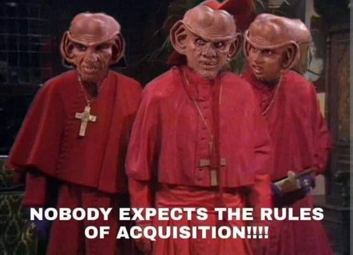 The first rule of acquisition - 9GAG
