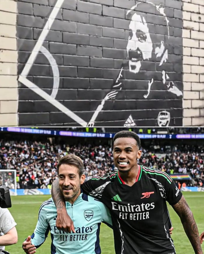 Arsenal's set-piece coach Nicolas Jover has been given his own mural in ...