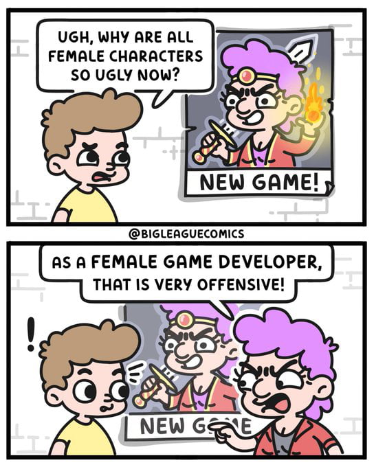 The "modern audience" won't like this meme. Please cry in the comments ...