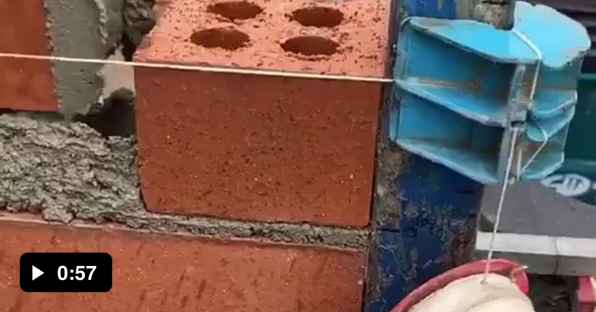 Laying brick satisfyingly - 9GAG