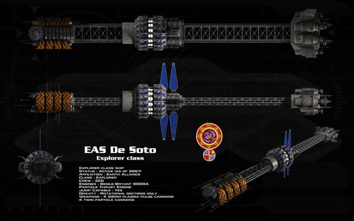 Daily dose of Babylon 5 - Explorer Class - this over 4000m long vessel ...