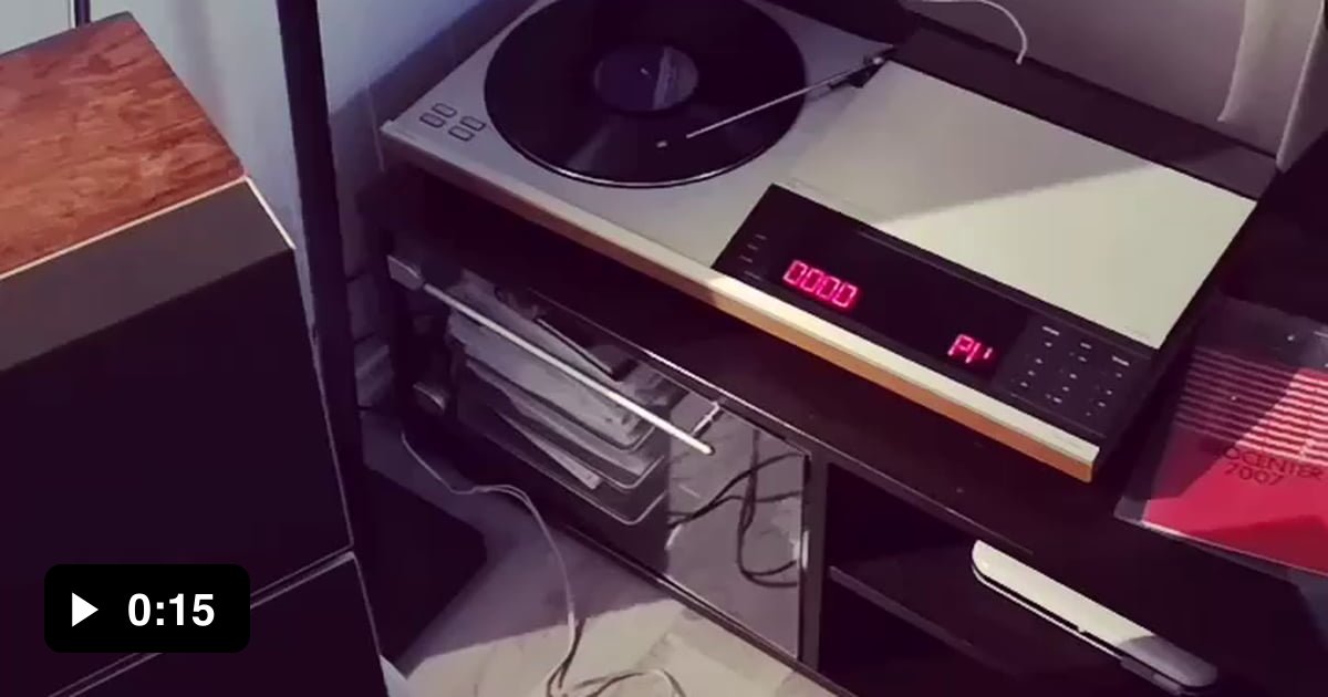 Bang & Olufsen turntable and familiar sound - 9GAG