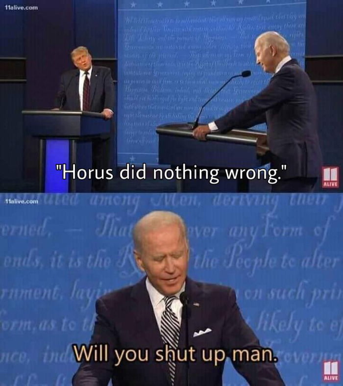 “Horus did nothing wrong” - 9GAG