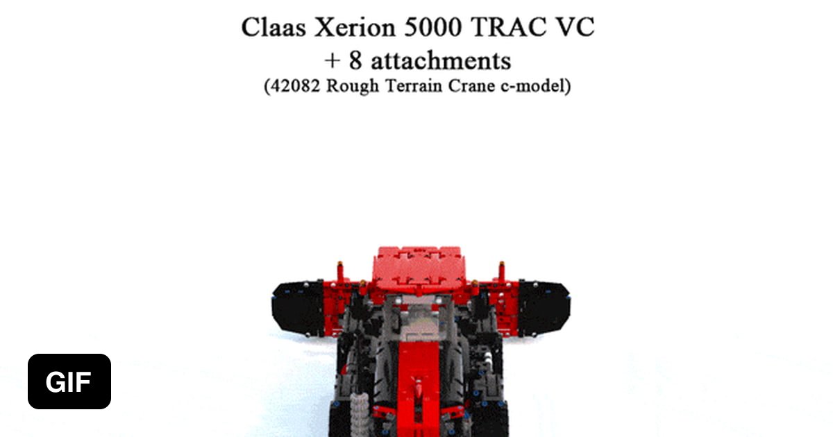 Anyone interested in lego technic? Claas Xerion 5000 TRAC VC with 8 ...