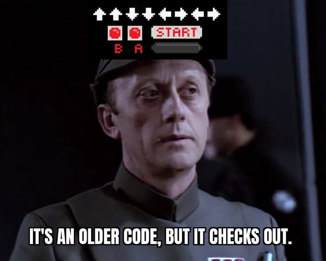 KONAMI (Contra code) - 9GAG