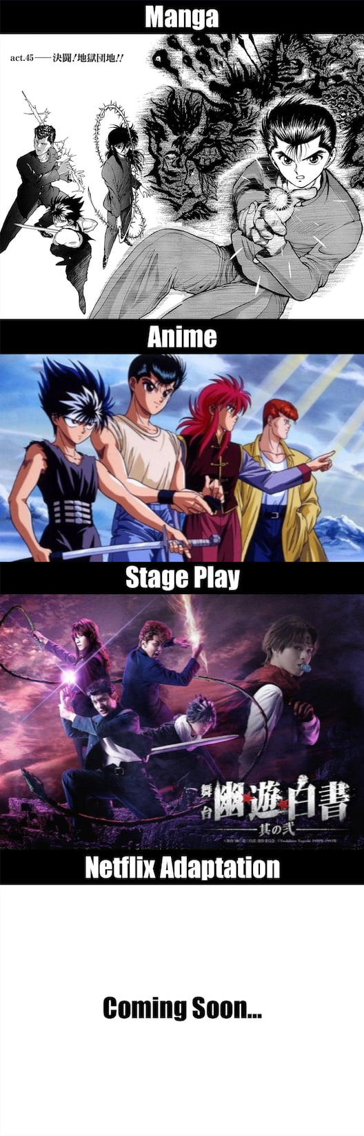 Netflix just announced a Live-Action Yu Yu Hakusho series - 9GAG