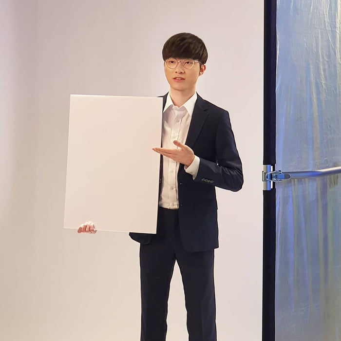 Faker Meme Format (taken from T1's instagram @t1lol) - 9GAG