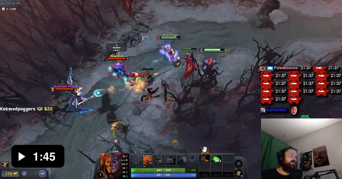 Streamer forsen encounters sanest dota player - 9GAG