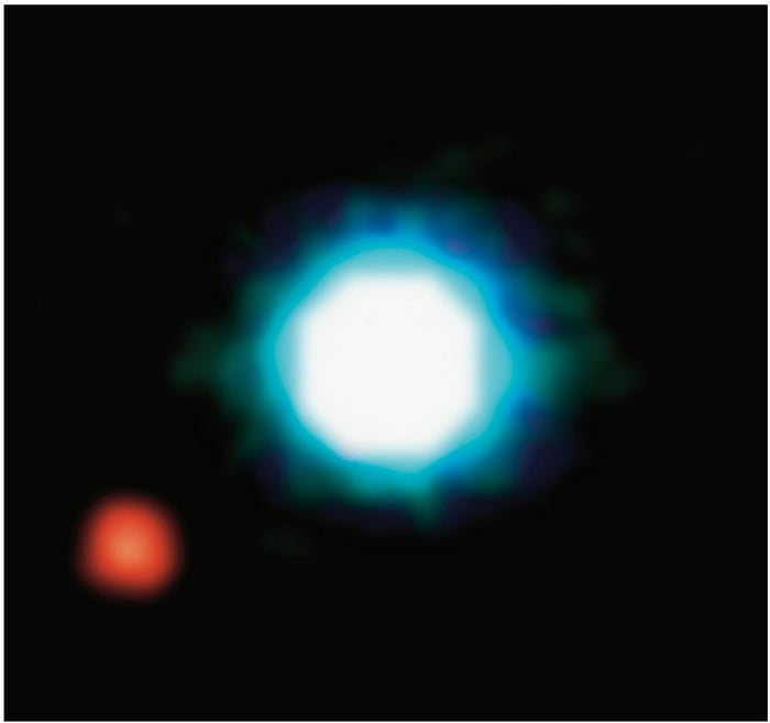 First image of a exoplanet, 2M1207b ,orbiting brown dwarf 2M1207. (2004 ...