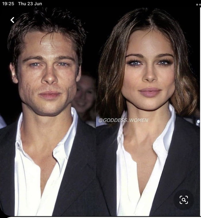 Brad Pitt as a woman - 9GAG