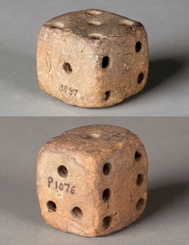 Two dice made of terracotta, from the Indus Valley Civilization ...