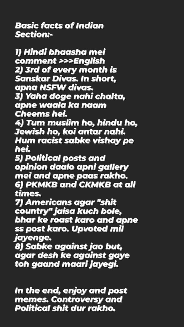 Also ye belsari, bisleri, bislaudi band karo. Ho gya boht. Memes daalo ...