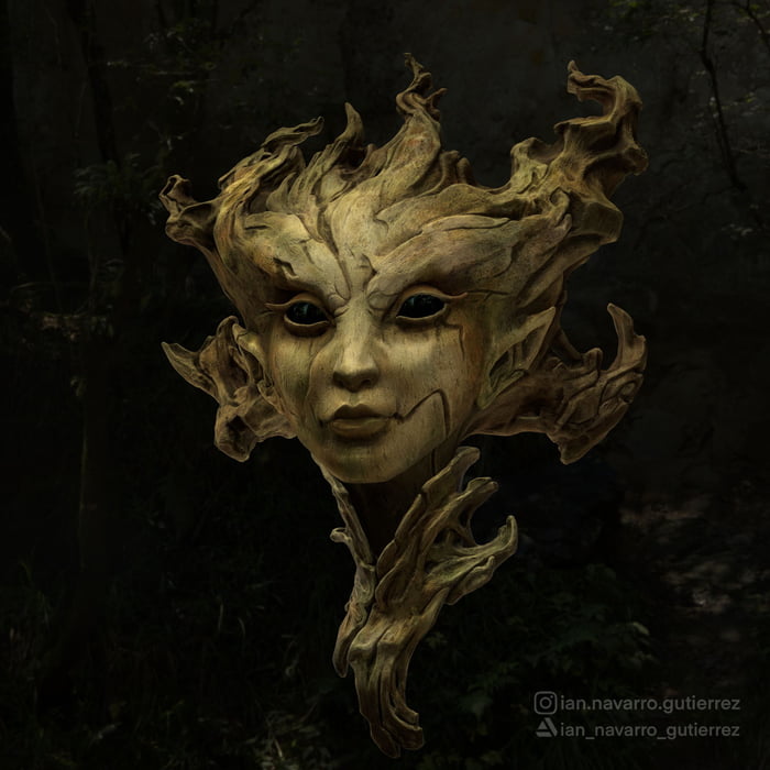 Render of the Dryad, a 3d model I did while I was living in the ...