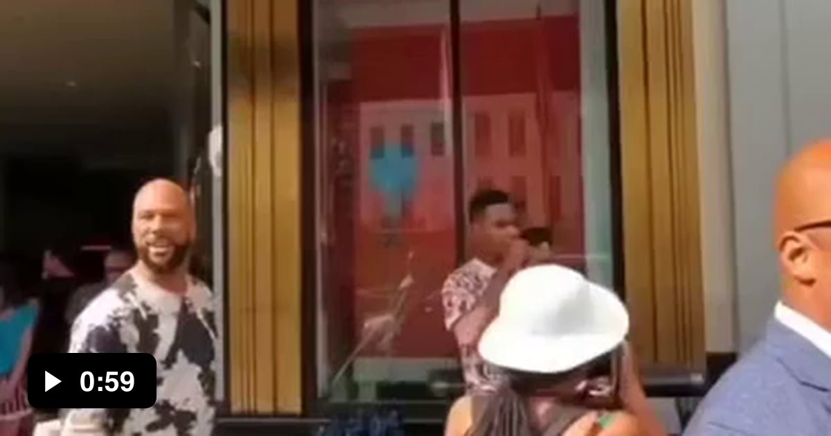 Common notice a rapper freestyling on the street so he decided to join ...