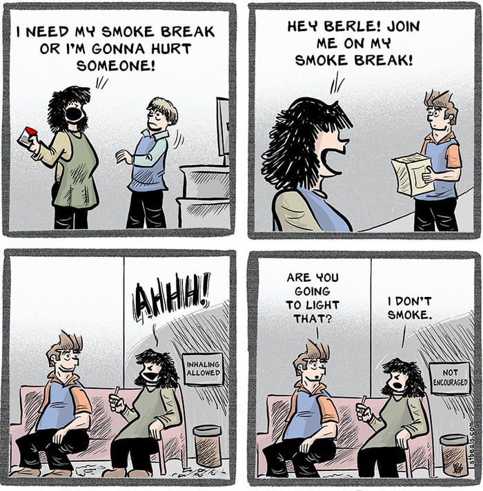 Smoke Break - 9GAG