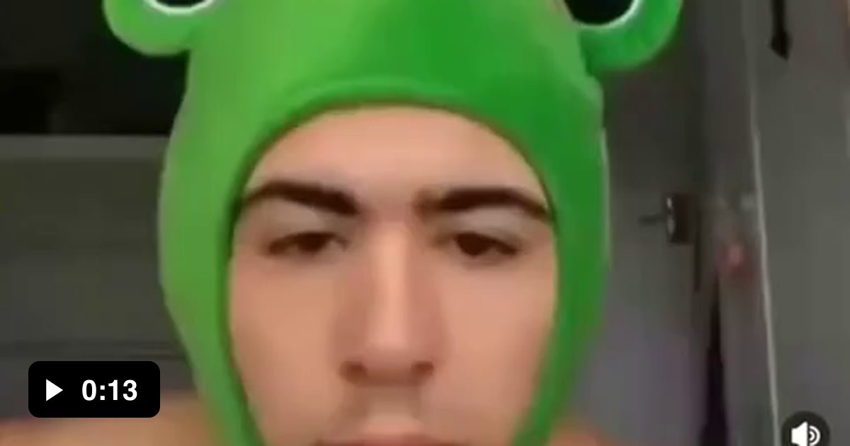 Enjoy a guy wearing a frog cap wearing a frog wearing a frog cap - 9GAG