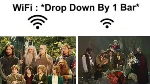 Wi-fi drop down... - 9GAG