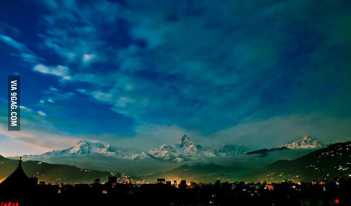 Evening view of Phokhara city,Nepal - 9GAG