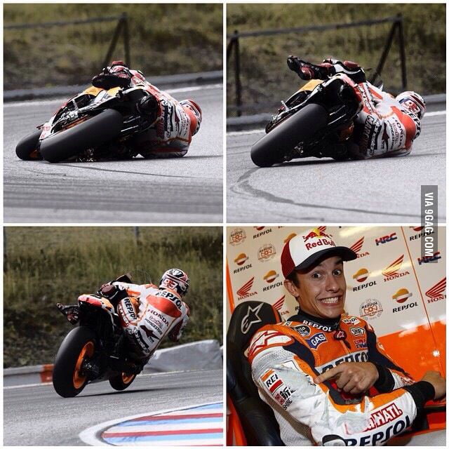 Marquez has some skills - 9GAG