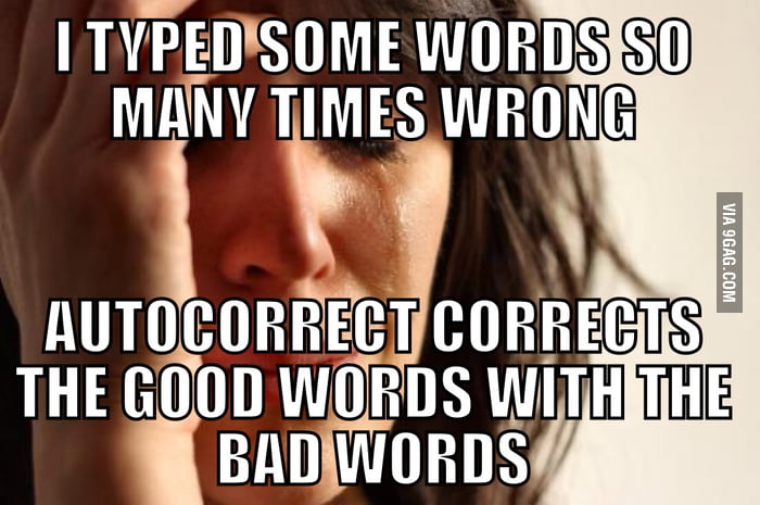Bad typing - 9GAG