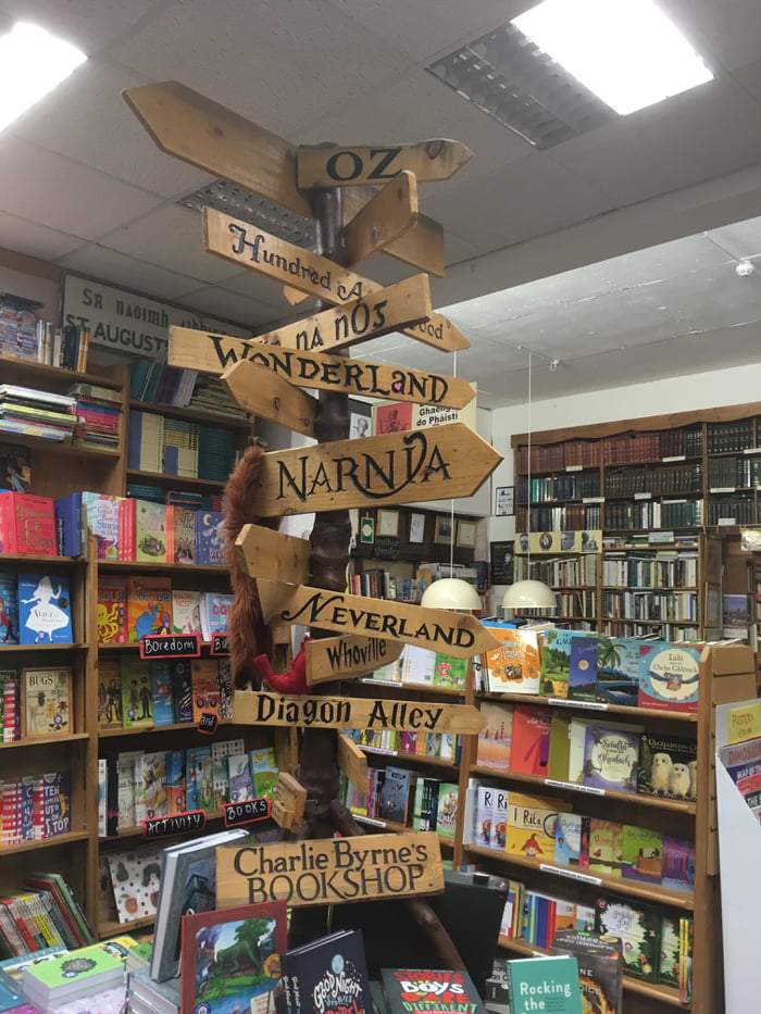 This beautiful signpost to childhood adventure in my local bookstore - 9GAG
