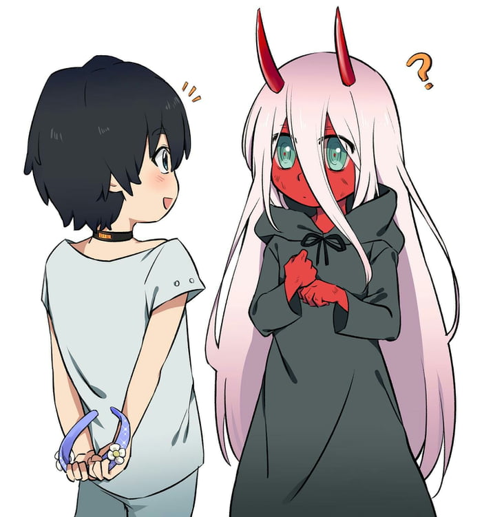 Young zero two and hiro. Their first meeting - 9GAG