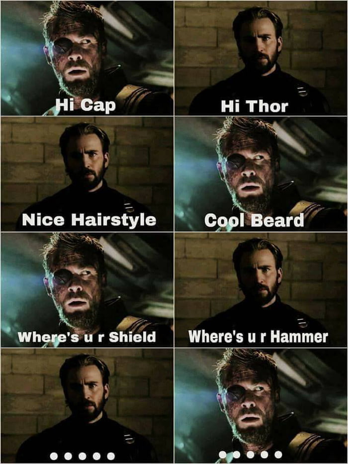 How I see their meeting in Infinity war - 9GAG