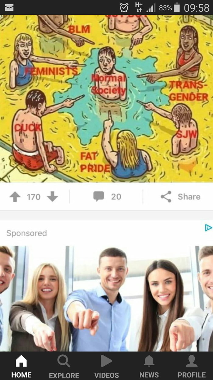 Hah,normal society... - 9GAG