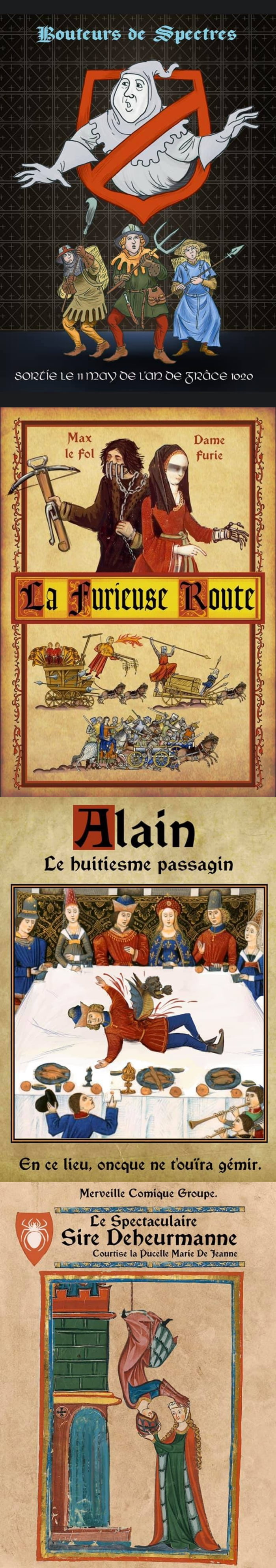 Medieval Style Movie Posters by Simon de Thuillières - 9GAG