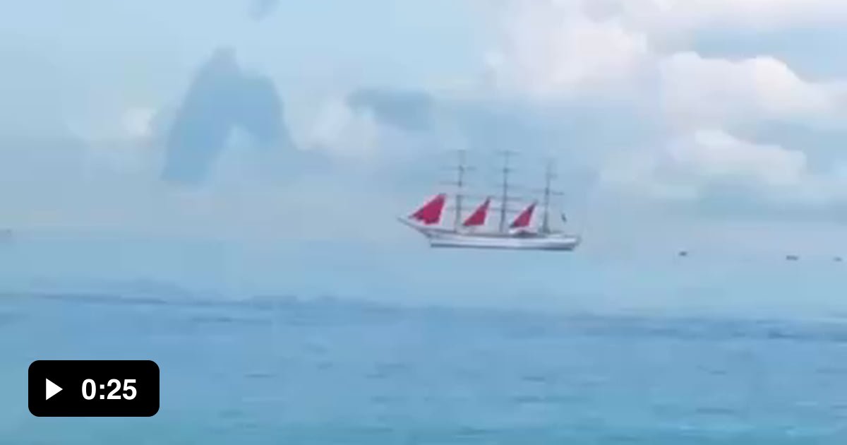 Fatamorgana : A ship with scarlet sails "flew" to Sochi. The phenomenon ...
