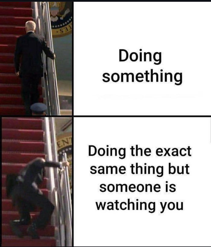 My coordination disappears when eyes are on me. - 9GAG