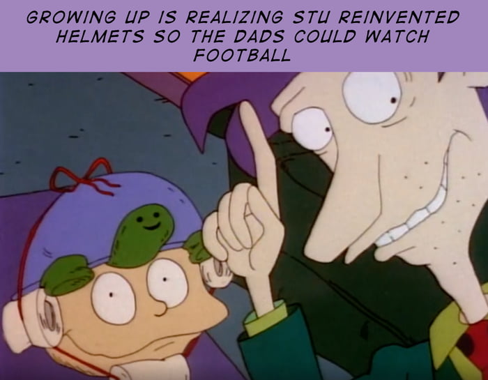 The true genius behind the Rugrats helmets - 9GAG