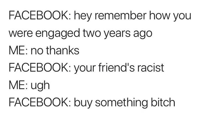 Facebook interactions are truly something else. - 9GAG