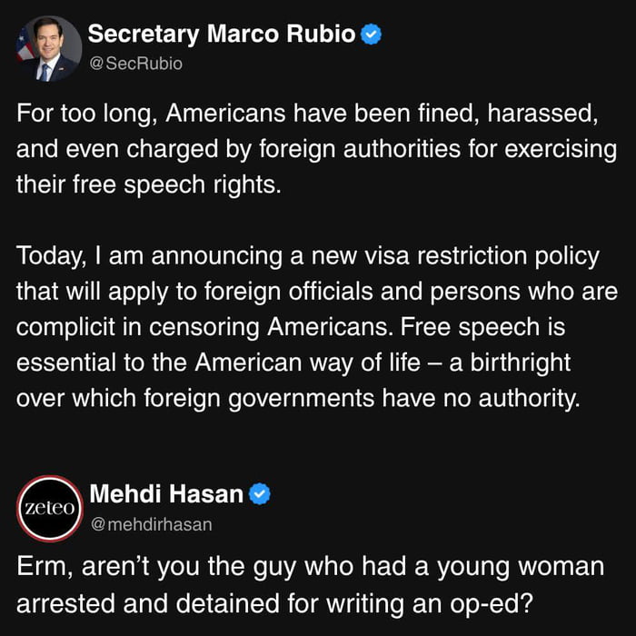 Ahem, about that free speech... - 9GAG