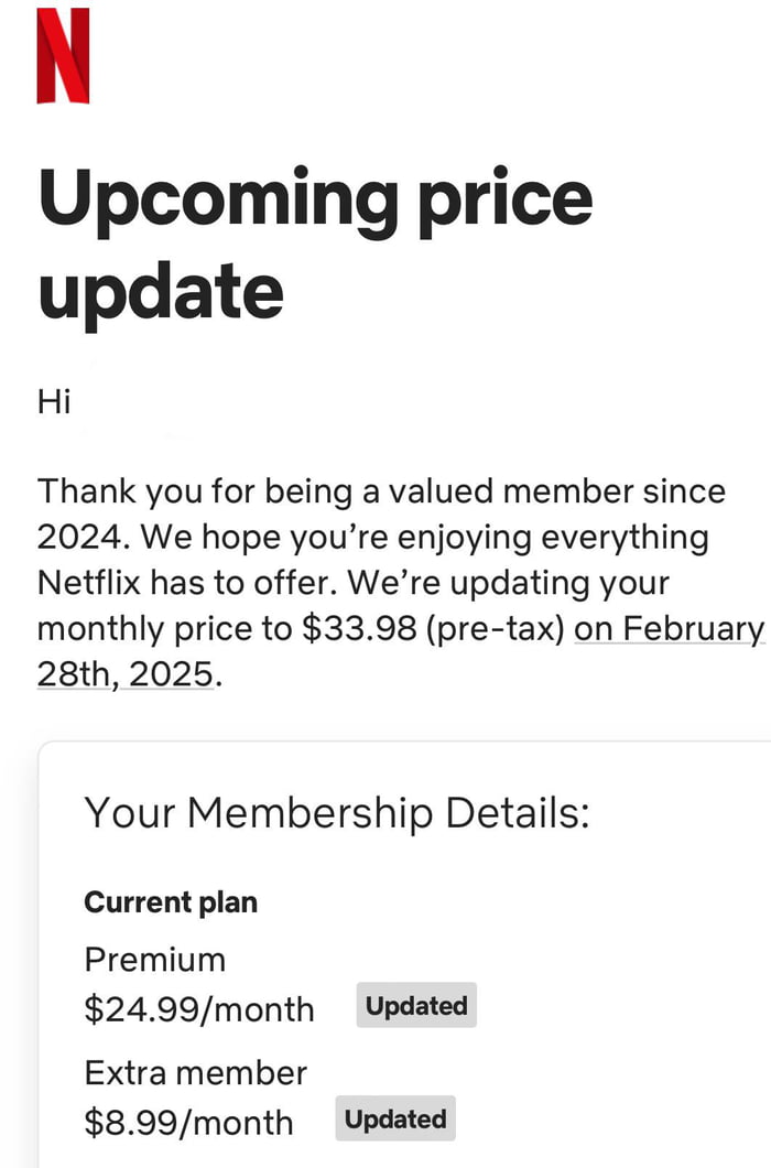 Netflix price increase, again - 9GAG