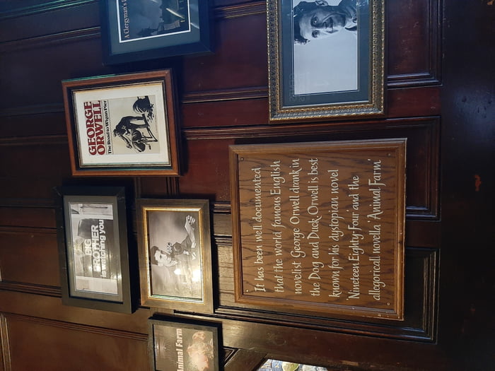 Sat in George Orwells favourite bar in London - 9GAG