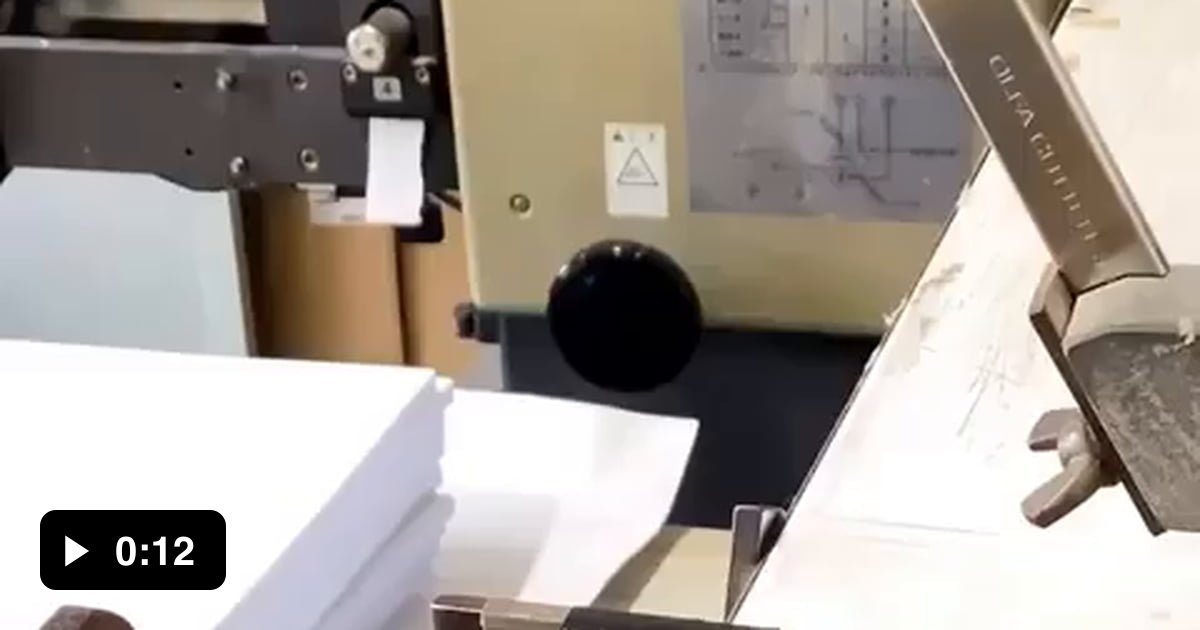 This man making note pads. - 9GAG