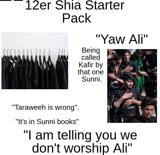 Twelver Shia Muslim Starter Pack - 9GAG