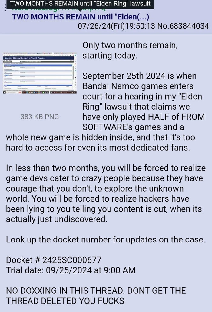 Apparently there are people who are dragging Bandai and FromSoft to court over Elden Ring DLC ...