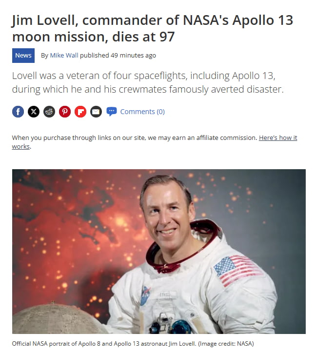 RIP - Jim Lovel - 9GAG